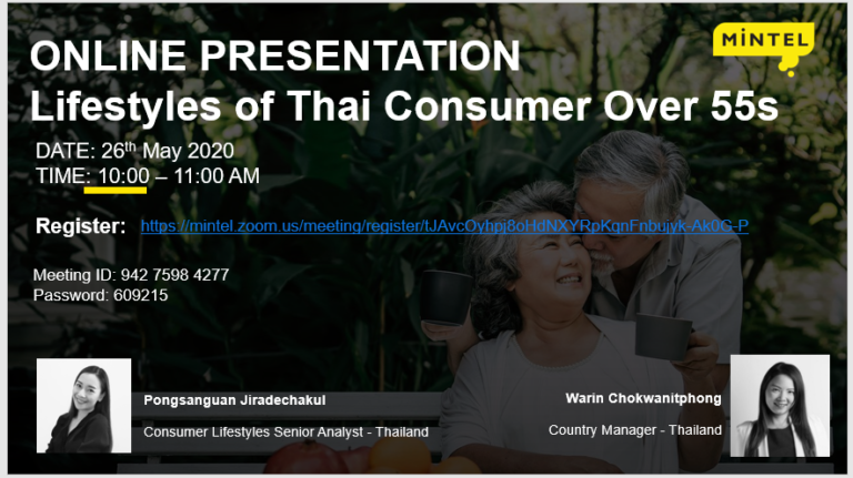 Webinar เรื่อง Online Presentation Lifestyles of Thai Consumer Over 55s ...