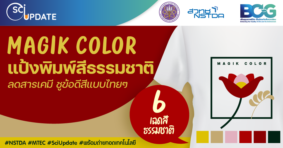 'Magik Color’ แป้งพิมพ์ผ้าจากสีธรรมชาติ ลดการใช้สารเคมี ชูข้อดีของสีแบบ ...