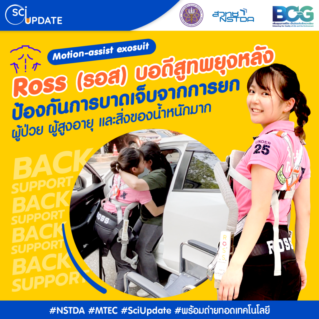 ‘Ross (รอส) บอดีสูทพยุงหลัง’ ป้องกันการบาดเจ็บจากการยกผู้ป่วย ผู้สูงอายุ และสิ่งของน้ำหนักมาก ...