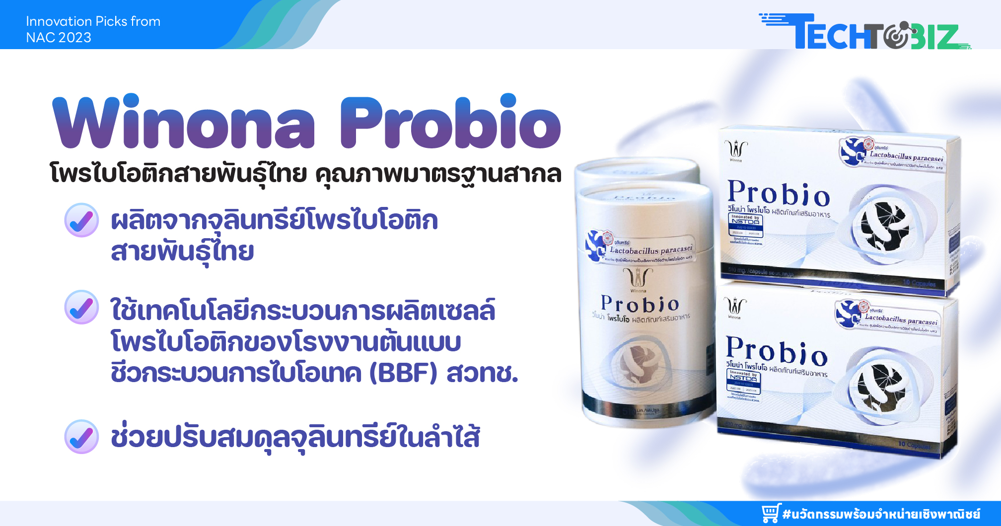 ‘Winona Probio’ นวัตกรรมเสริมสุขภาพจาก ‘โพรไบโอติกสายพันธุ์ไทย’ คุณภาพ ...