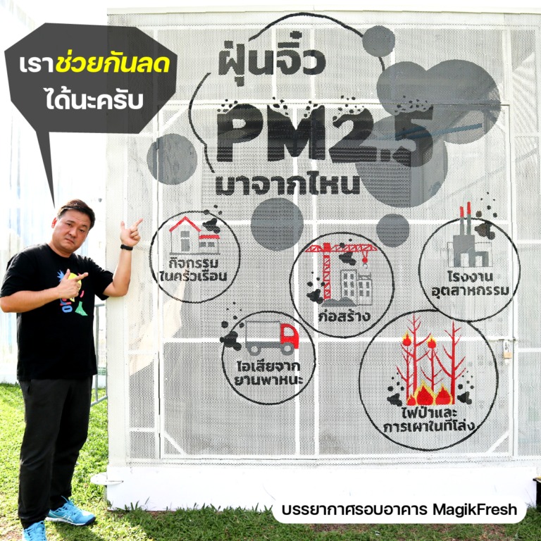 PM2.5 พุ่งสูง ชวนมาสูดอากาศสะอาดที่ ‘MagikFresh’ - NSTDA