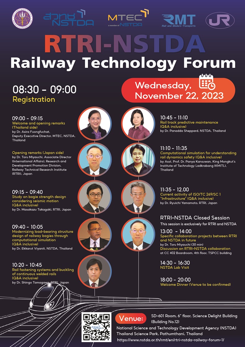 RTRI-NSTDA Railway Technology Forum – Rail and Modern Transports Research Group :RMT